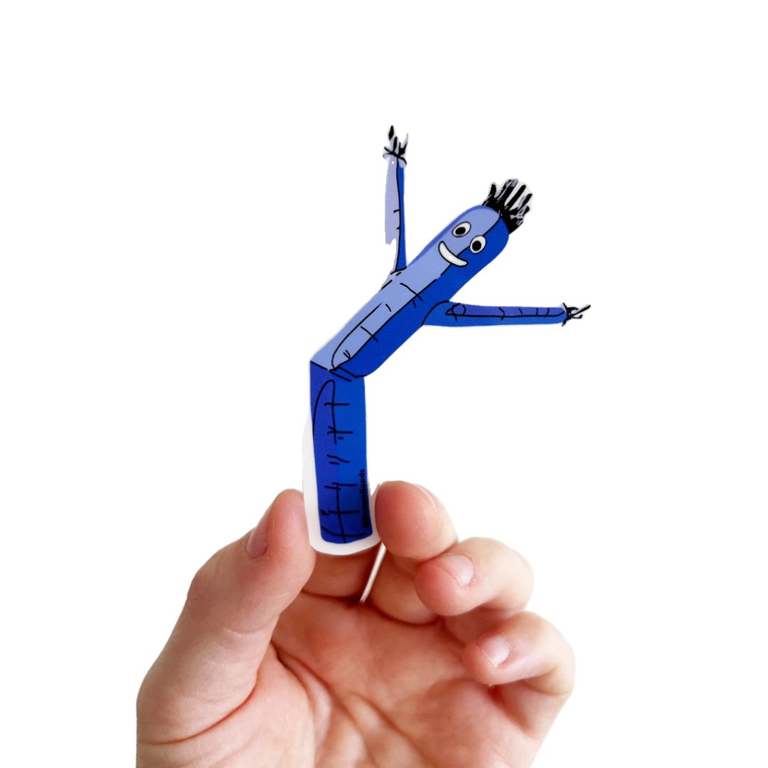 DWGS Blue Air Dancer Sticker – Feliz Modern
