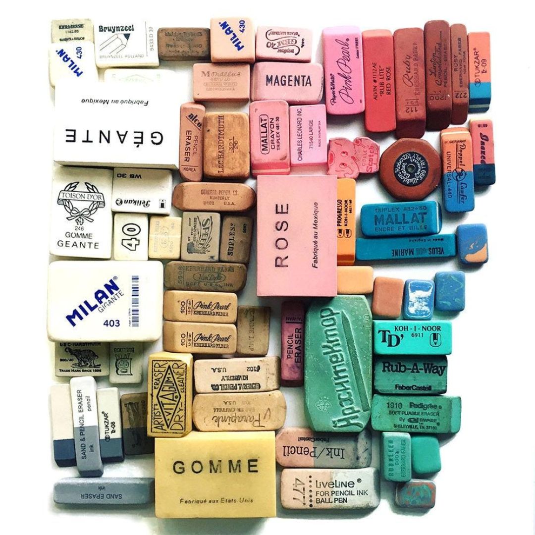 LCAI Eraser Arrangement Art Print – Feliz Modern
