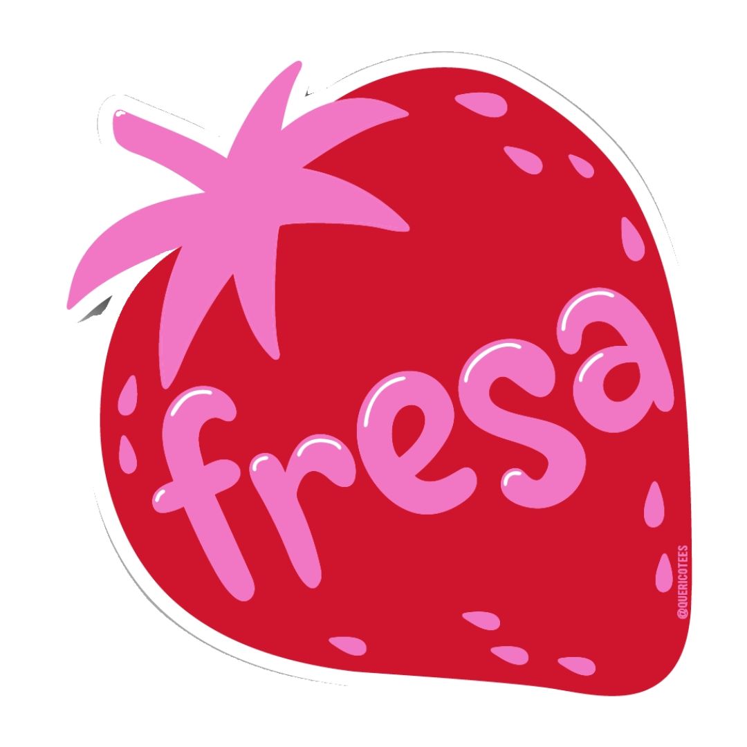 QRIC Fresa Sticker – Feliz Modern
