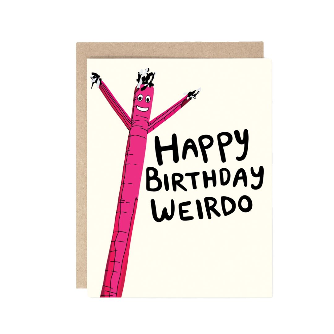 DWGS Happy Birthday Weirdo Card – Feliz Modern