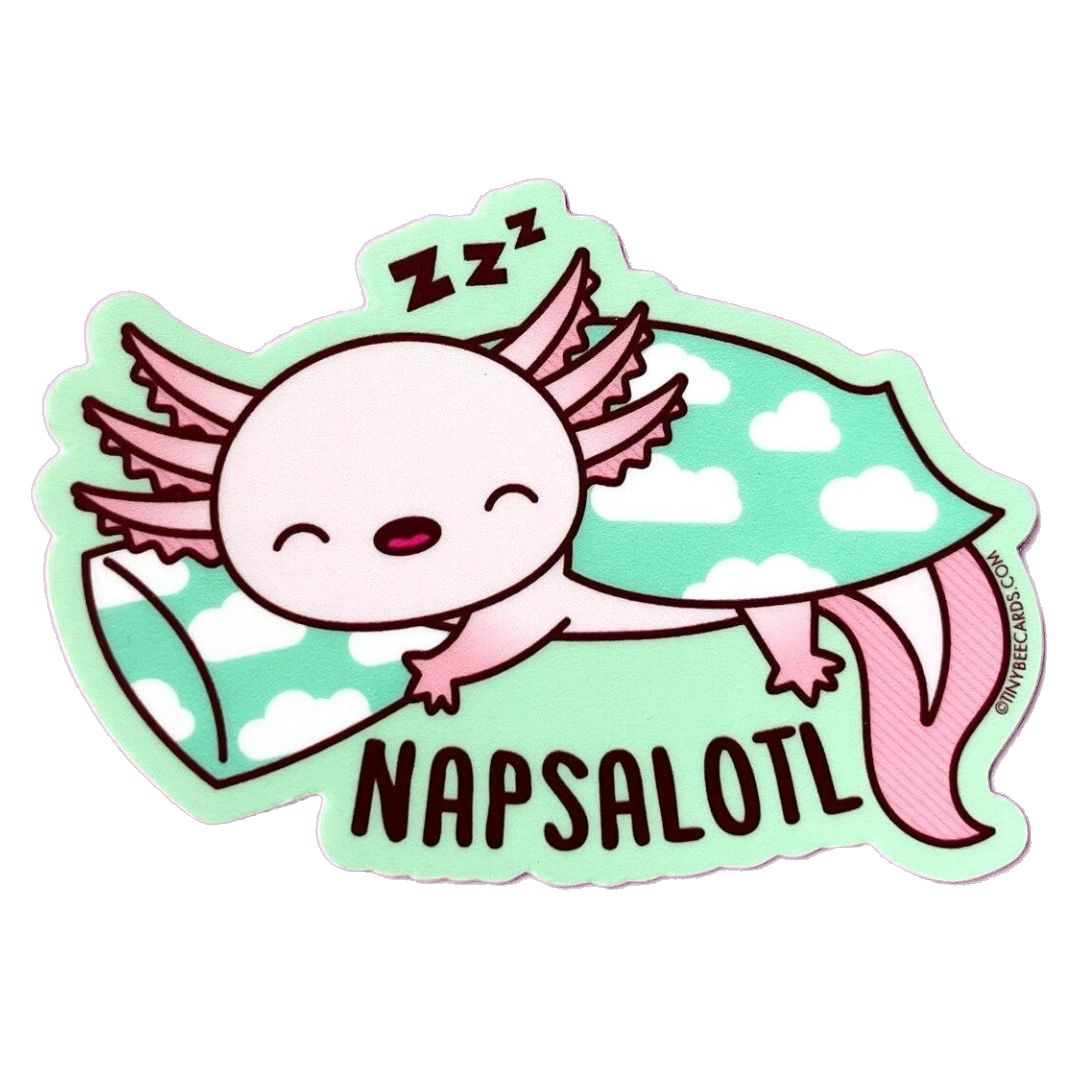 TBC Napsalotl Sticker – Feliz Modern