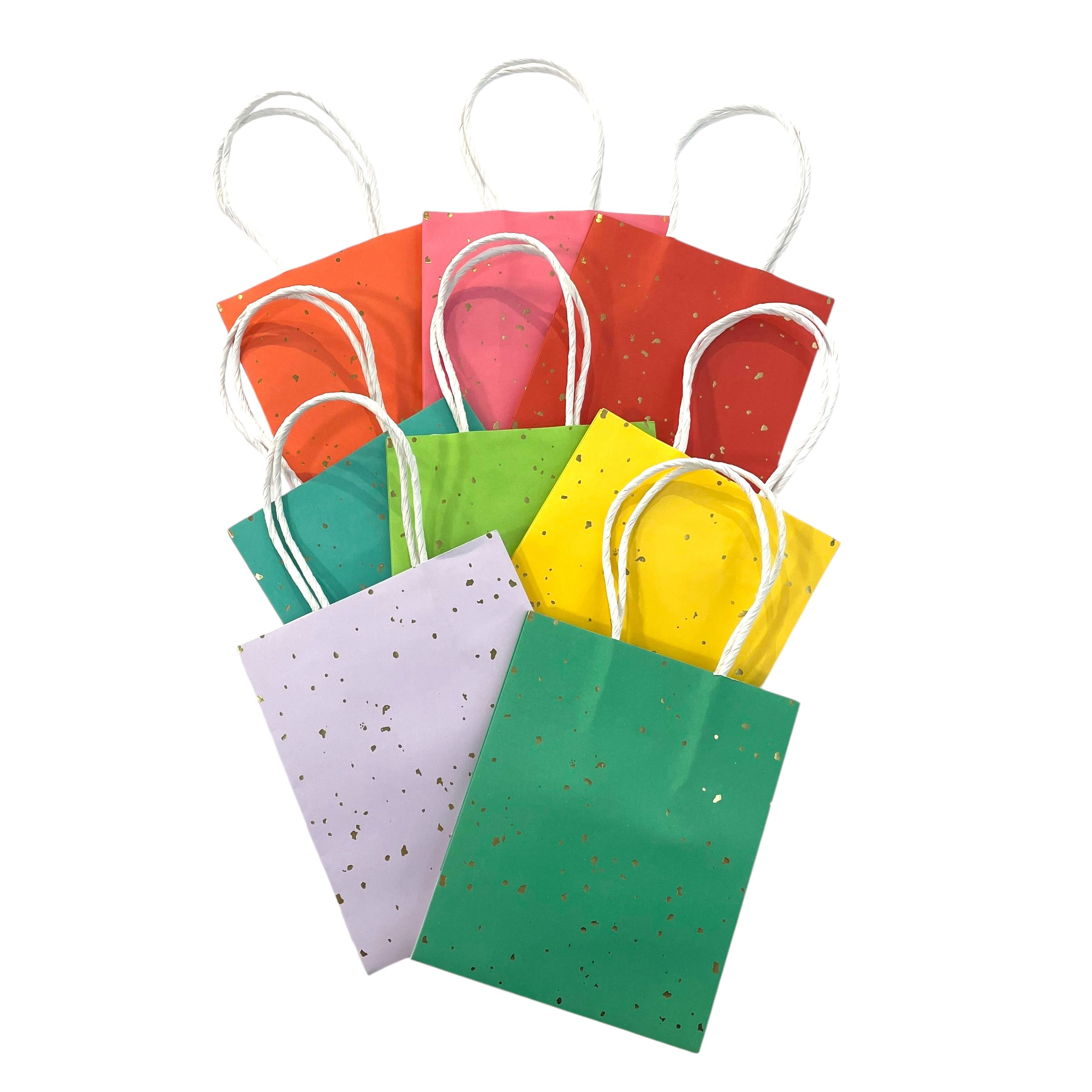 PPSW Bright Colored Gold Speckled Gift Bag – Feliz Modern