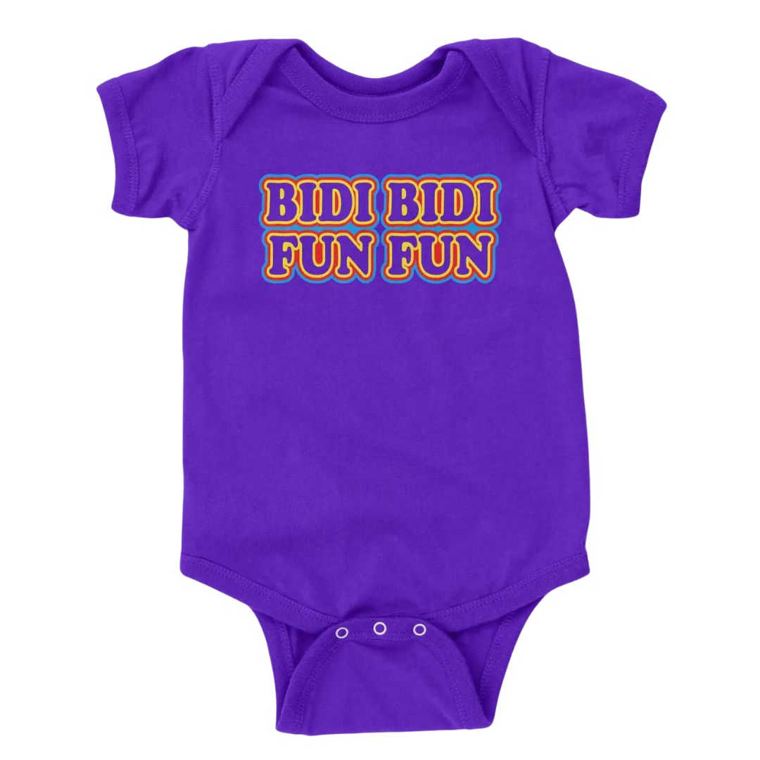 QRIC Bidi Bidi Fun Fun Onesie – Feliz Modern