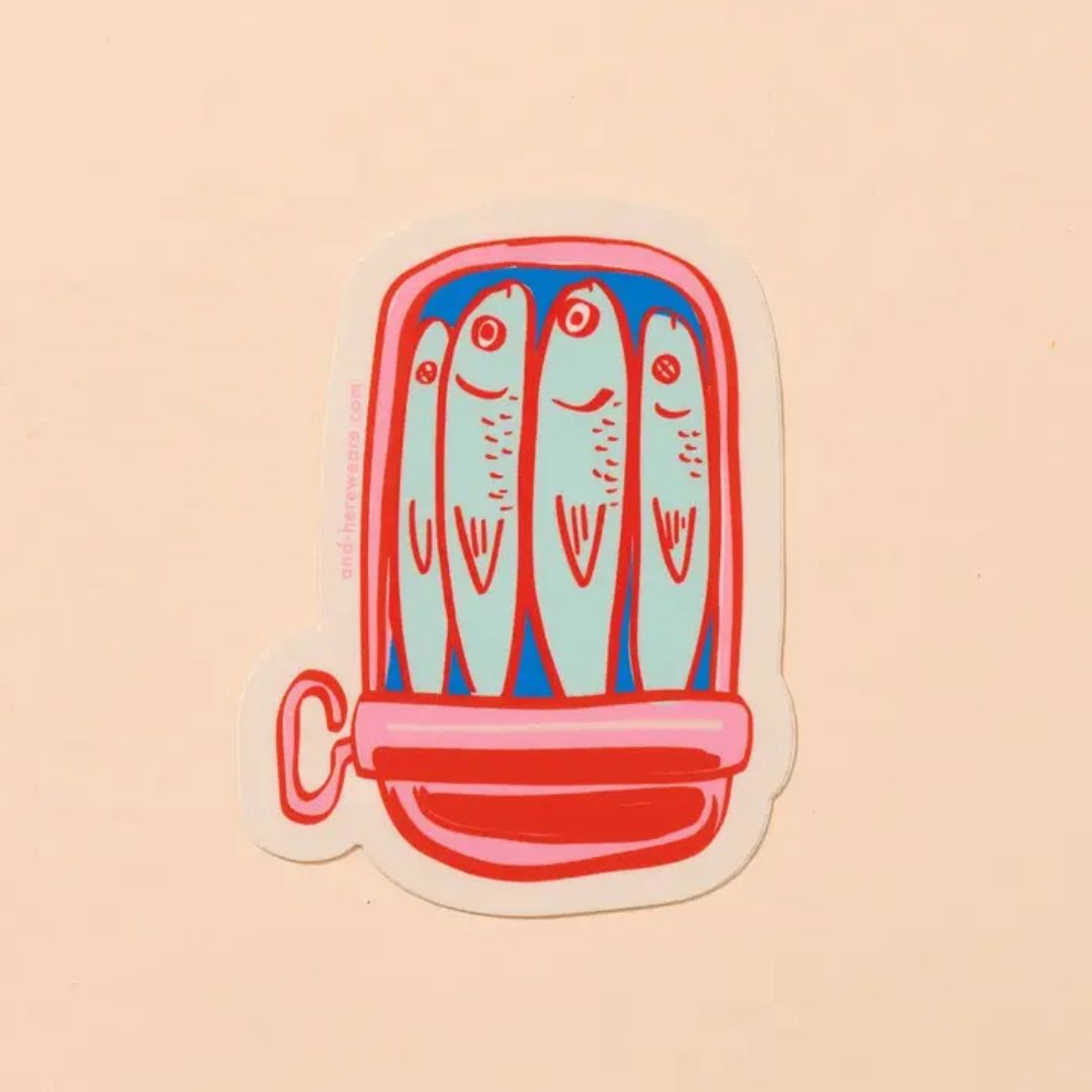 AHWA Sardines Sticker – Feliz Modern