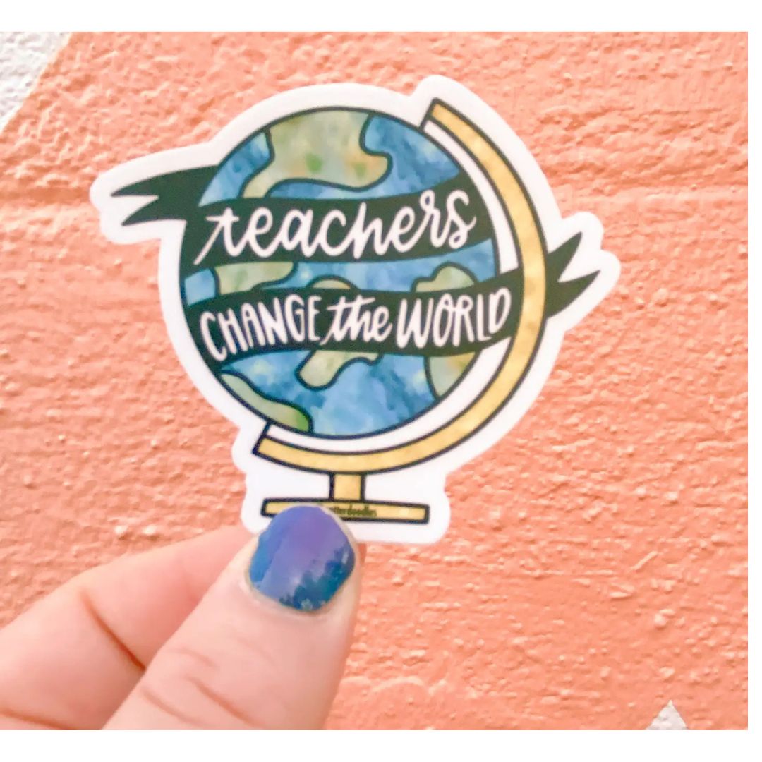 NRDE Teachers Change The World Sticker – Feliz Modern