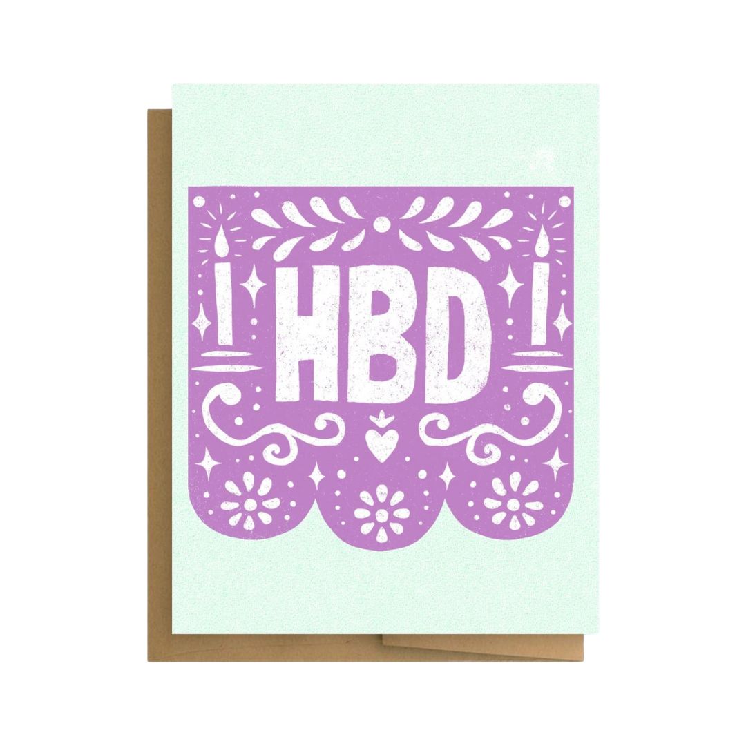 EAD Purple Birthday Card – Feliz Modern