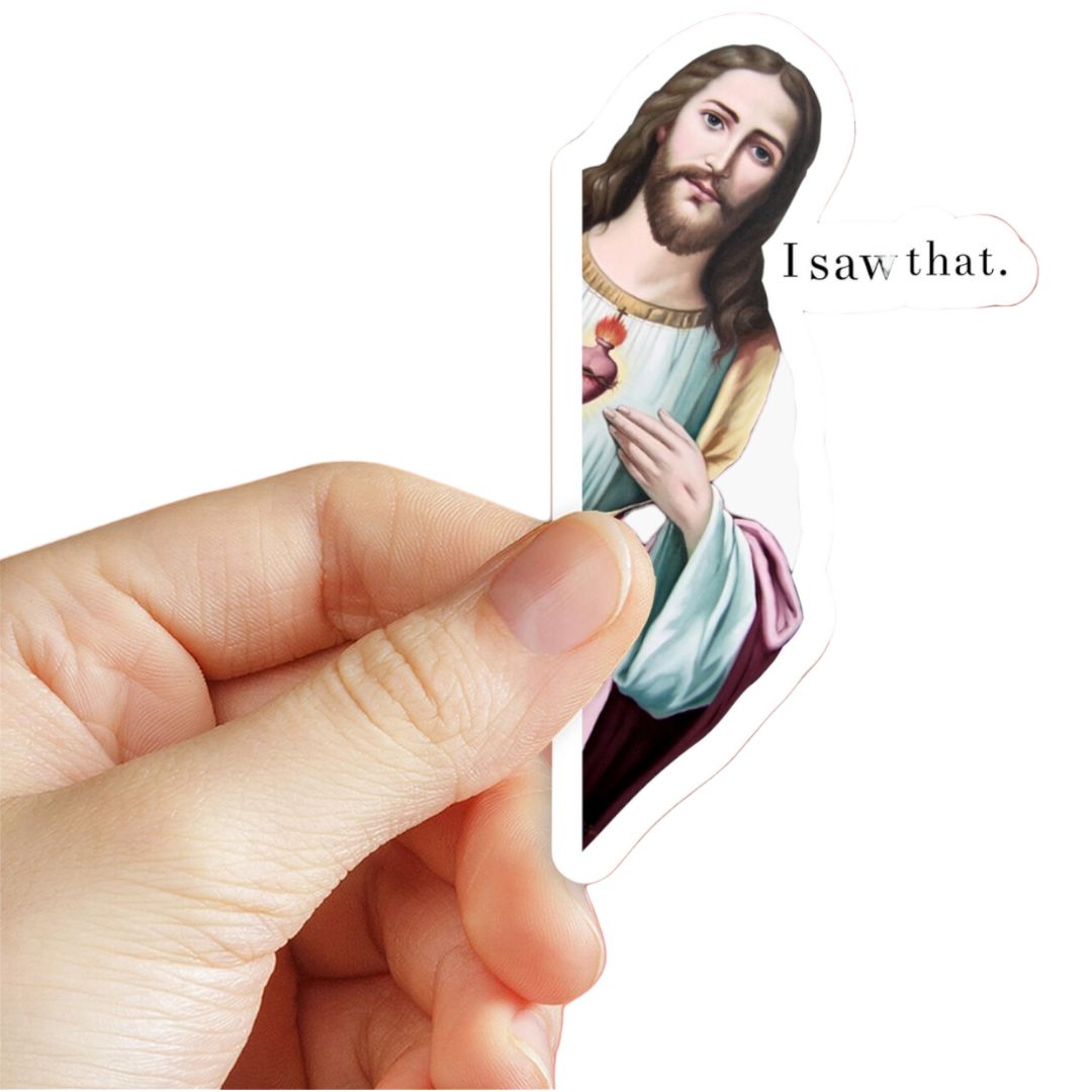 NSS Jesus "I Saw That" Sticker – Feliz Modern