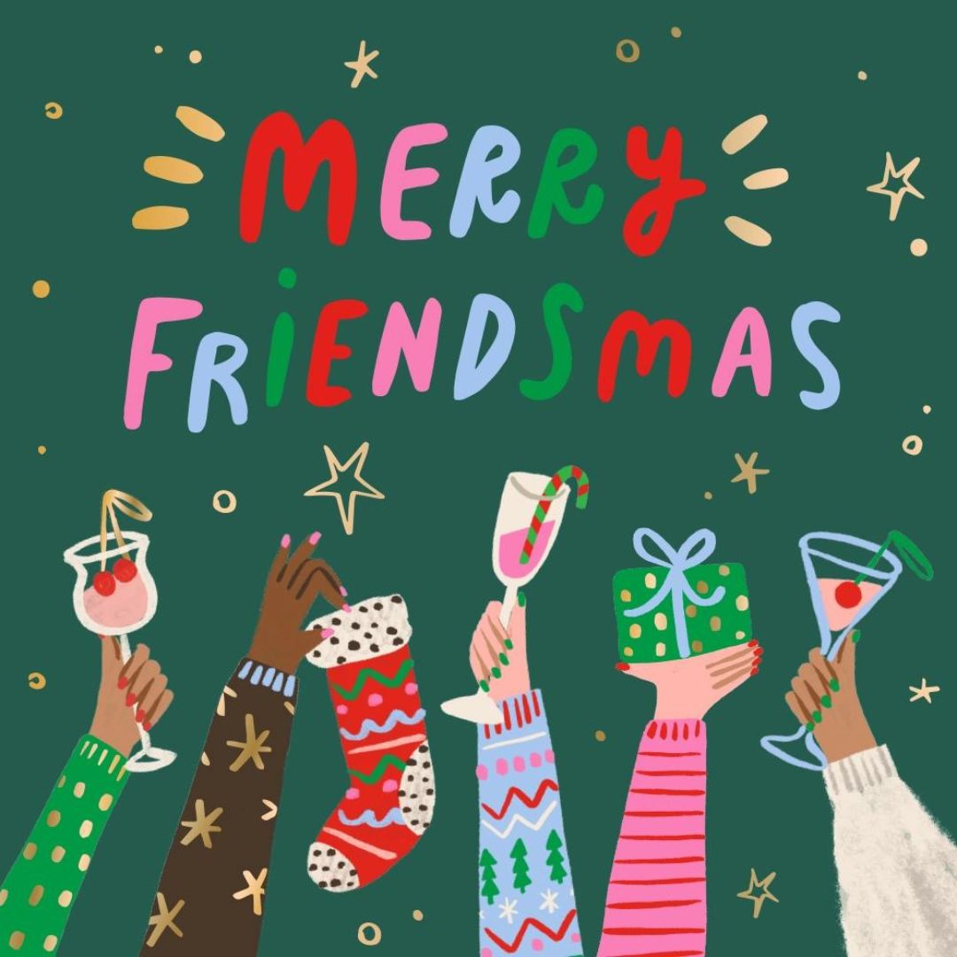 SOSS Merry Friendsmas Christmas Napkins – Feliz Modern
