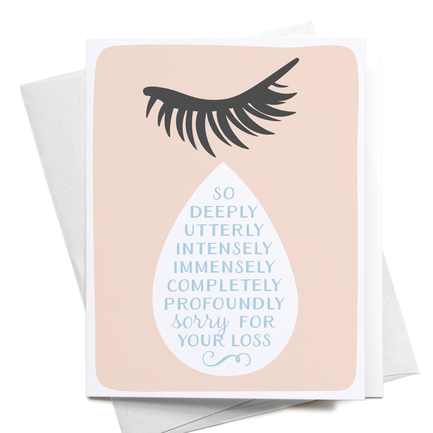 ONKS* So Sorry for Your Loss Teardrop Greeting Card – Feliz Modern