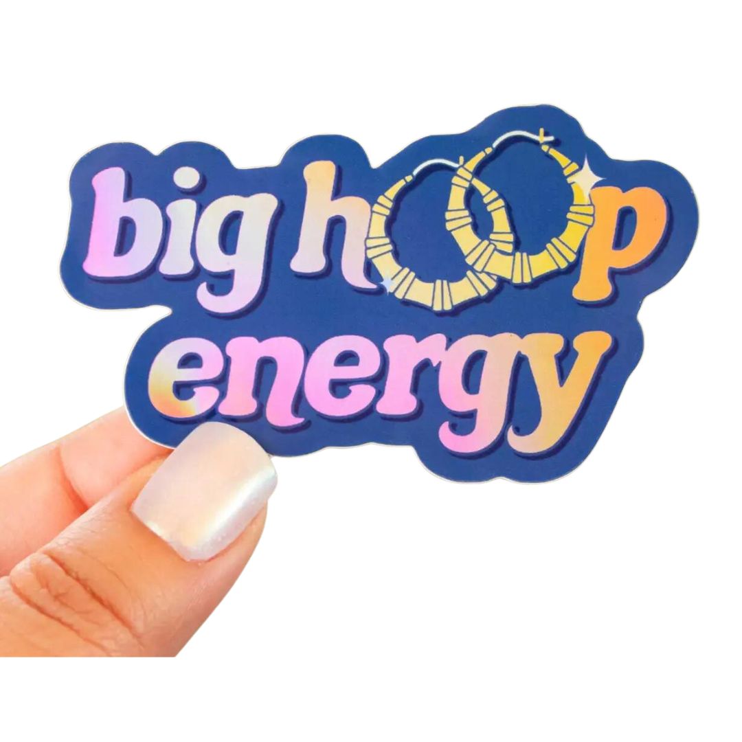 QRPT* Big Hoop Energy Sticker – Feliz Modern